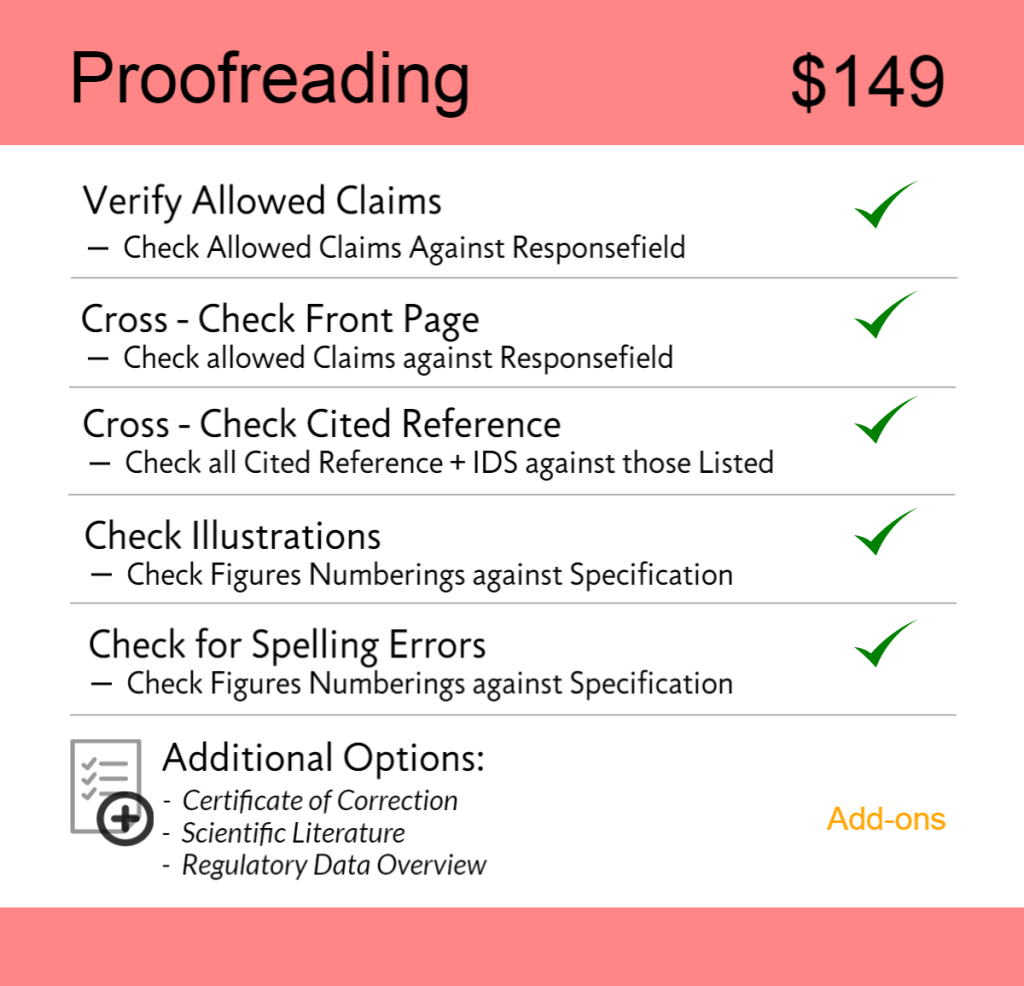 proofreading - Patent Drafting Catalyst
